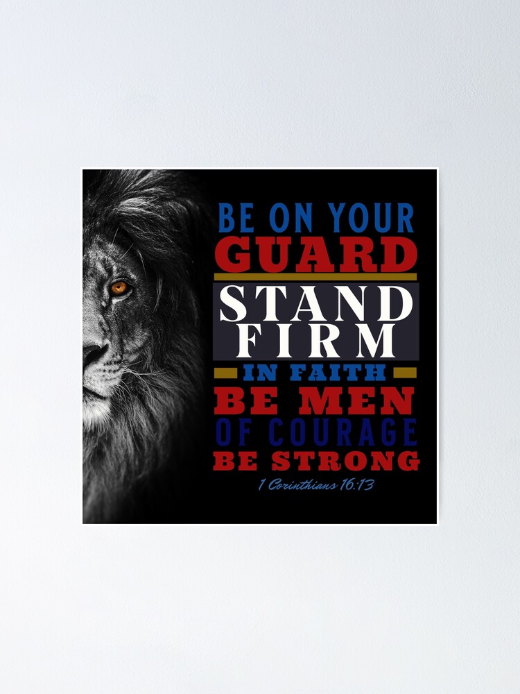 "Be on your guard " Poster for Sale by YeshuaCreations | Redbubble