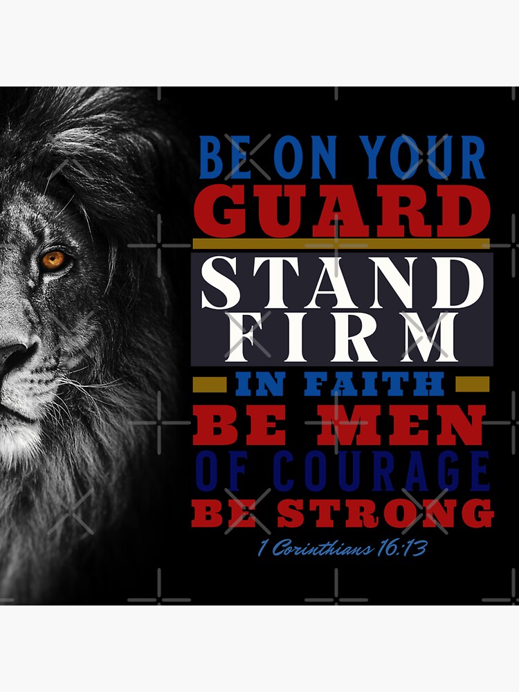 "Be on your guard " Sticker for Sale by YeshuaCreations | Redbubble