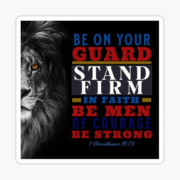 "Be on your guard " Sticker for Sale by YeshuaCreations | Redbubble