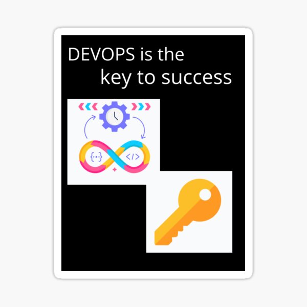 " DEVOPS is the key to success" Sticker for Sale by UpcomingTech ...