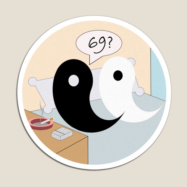 "69 love sex position funny cartoon draw illustration joke Ying Yang ...