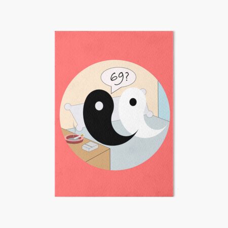 "69 love sex position funny cartoon draw illustration joke Ying Yang ...