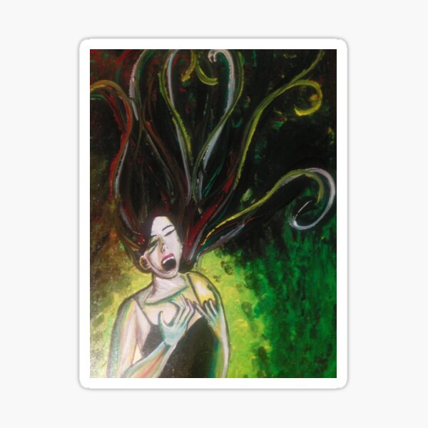 "Anguish" Sticker for Sale by berrypaint | Redbubble