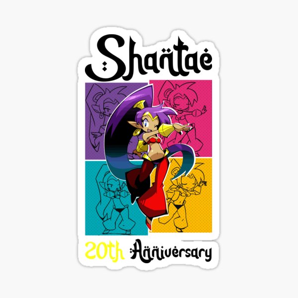 "Shantae 20th" Sticker for Sale by PIXELPOP-ST | Redbubble