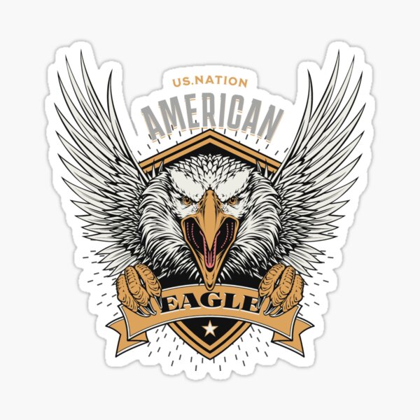 "American Eagle U.S Nation" Sticker for Sale by METARDI | Redbubble