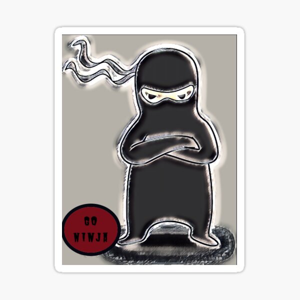 "Ninja" Sticker for Sale by Uros-Zivanovic | Redbubble