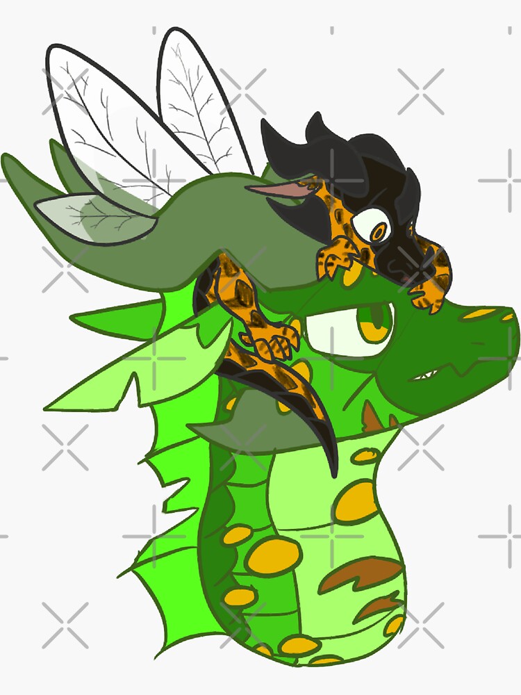 "Sundew and bumblebee hanging!" Sticker by Typhoon-Shop | Redbubble