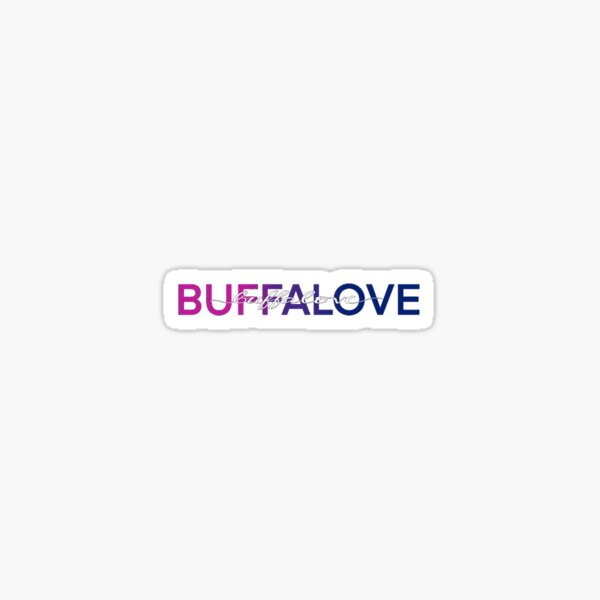 "buffalove (bi pride)" Sticker for Sale by buffalodesign | Redbubble