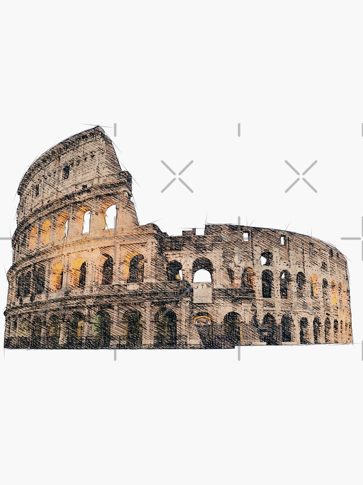 "The Colosseum " Sticker for Sale by HofTao | Redbubble
