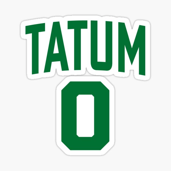 "Tatum Number 0 Logo" Sticker for Sale by colas5 | Redbubble