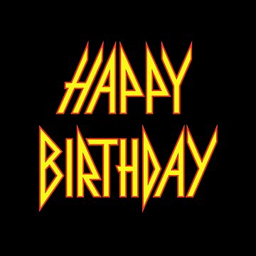"Def Leppard Birthday Card" Greeting Card for Sale by LTFRstudio ...