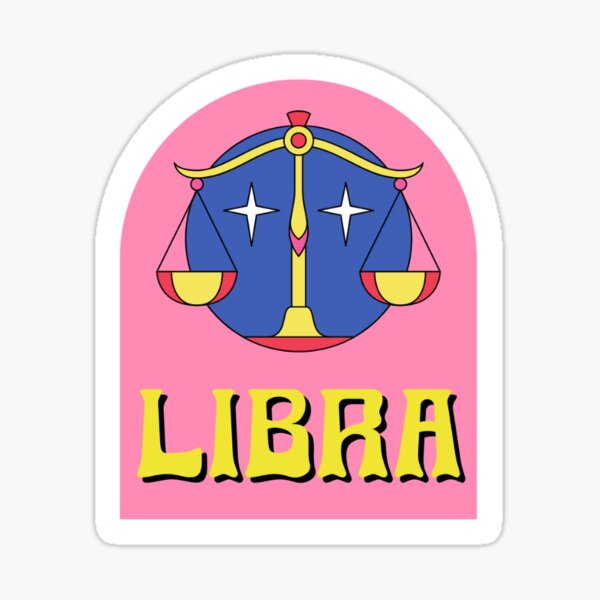 "Libra " Sticker for Sale by socialbylindsay | Redbubble