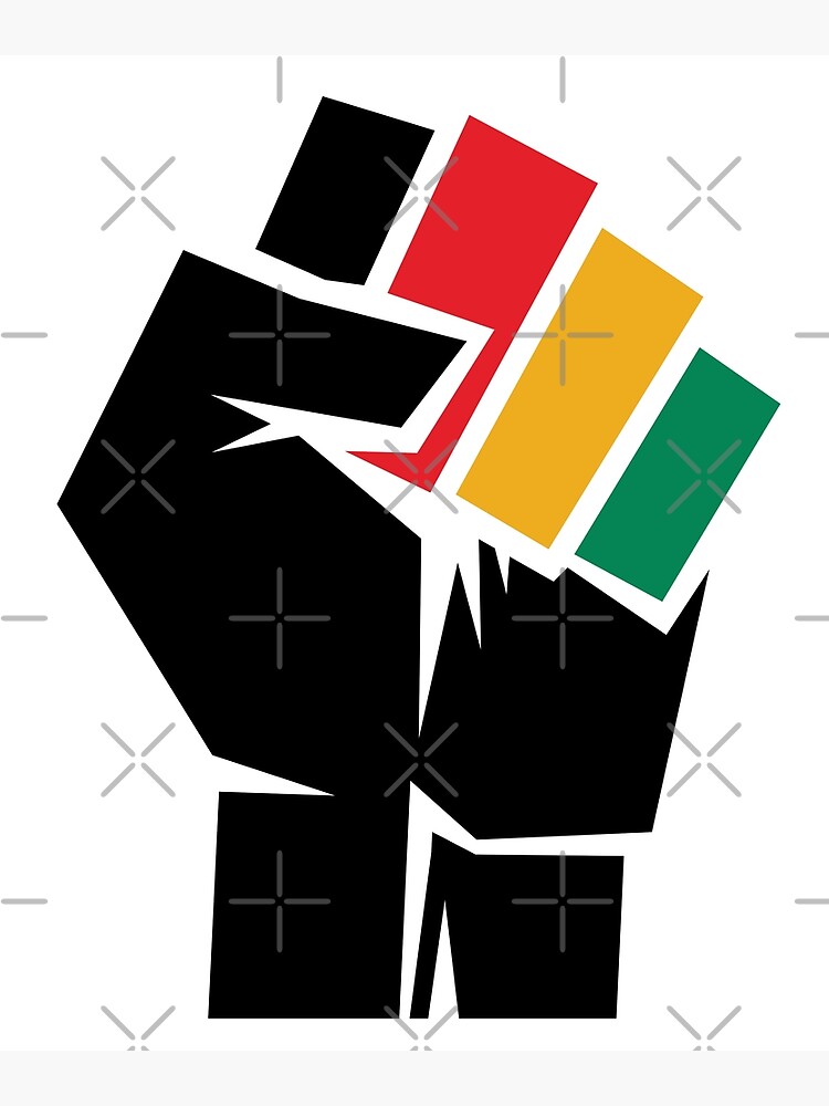 "Black Power Fist | Clenched Fist | Raised Black Fist" Poster for Sale by fezztee | Redbubble