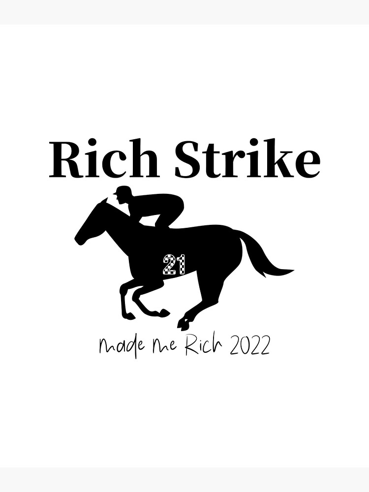 Póster «Rich Strike me hizo rico 2022» de Storeredbubble | Redbubble
