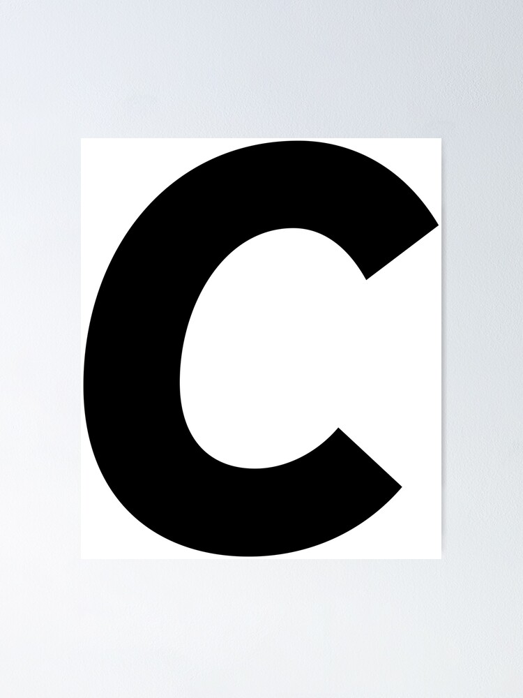 "Letter C Word letra ce c" Poster for Sale by ZooOfArt | Redbubble