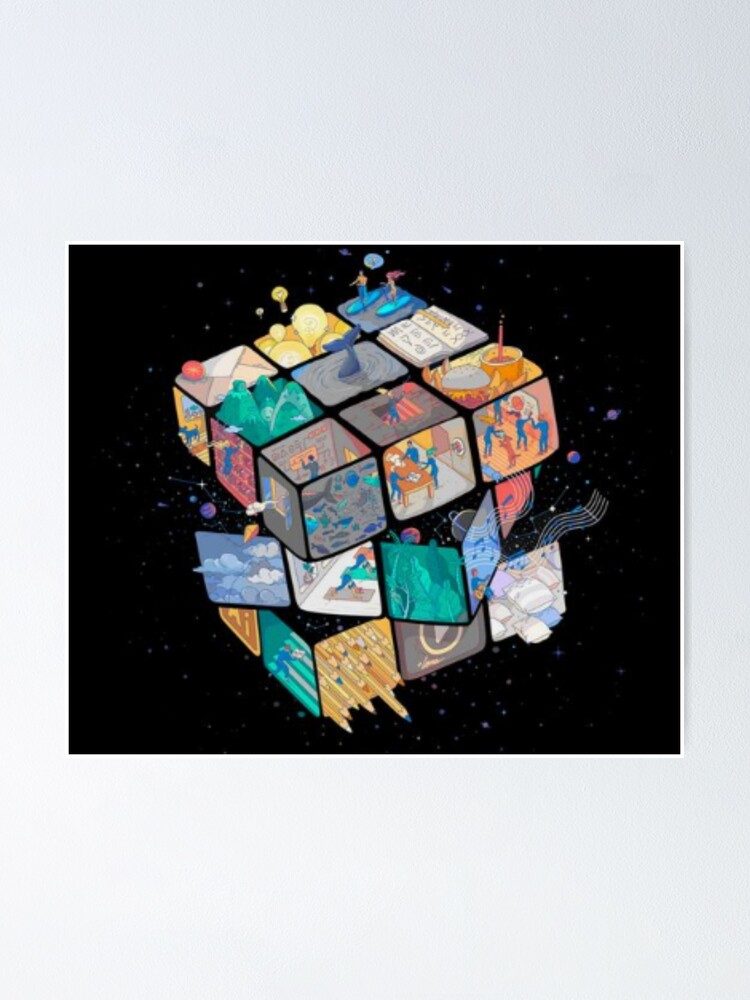"Rubik's cube" Poster for Sale by Highstand | Redbubble