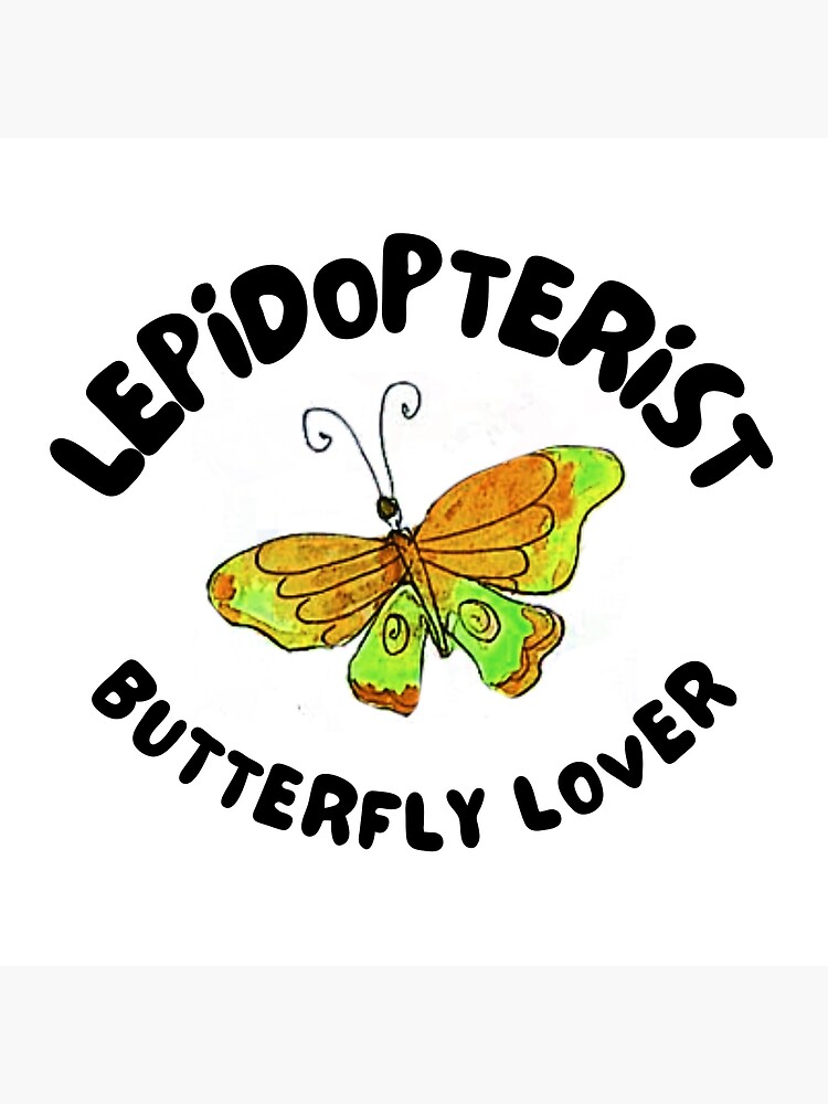 Póster «Amante de las mariposas Lepidópterista Palabra divertida del ...