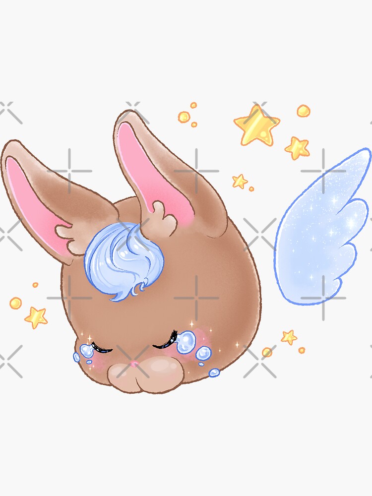 "Sad Bun" Sticker for Sale by PoppiPan | Redbubble