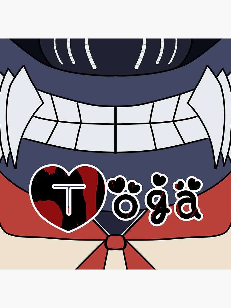 "Toga (w/background)" Sticker for Sale by EtherealAngelCF | Redbubble