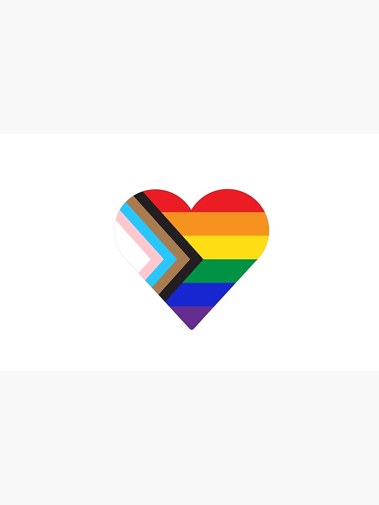 "Progress Pride Flag Heart" Poster for Sale by Lizzys-Designs | Redbubble