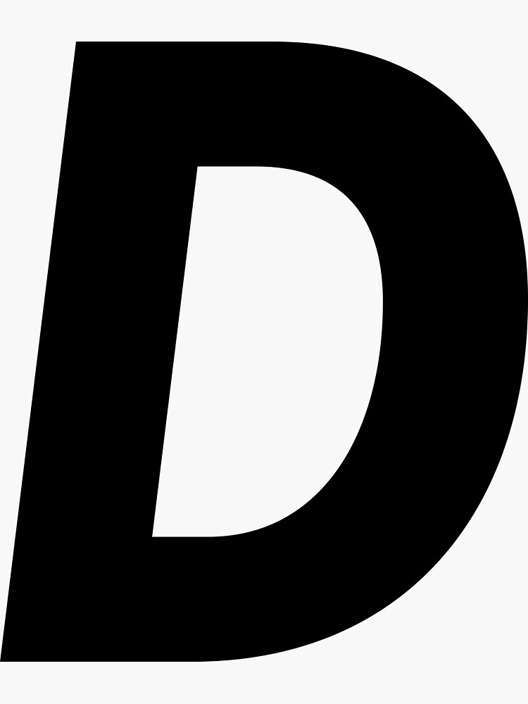"Letter D Word letra D de" Sticker for Sale by ZooOfArt | Redbubble