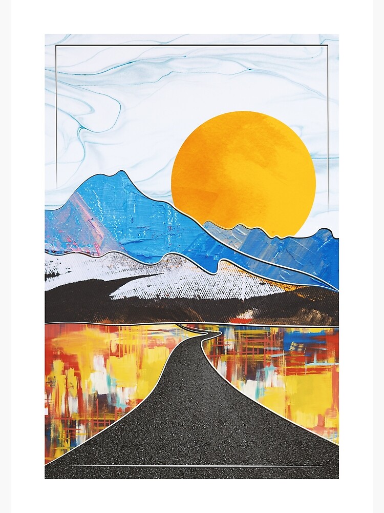 "Mount Cook, New Zealand. Abstract Minimalist Landscape Graphic." Art ...