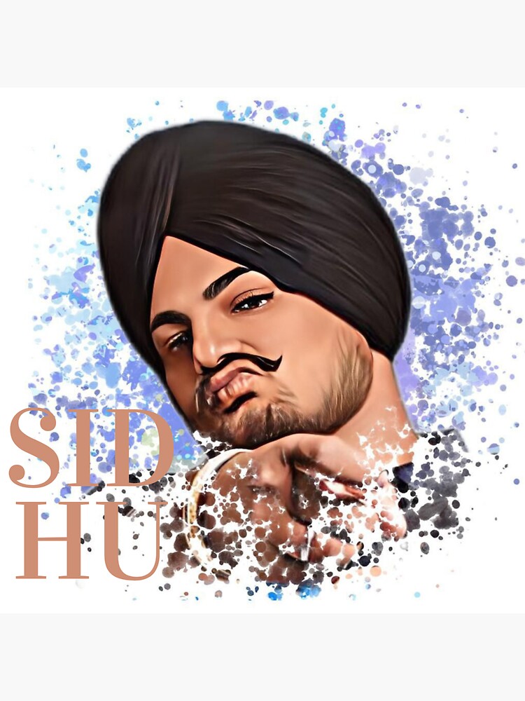 "Sidhu Moosewala , sidhu" Sticker for Sale by abobnder911 | Redbubble