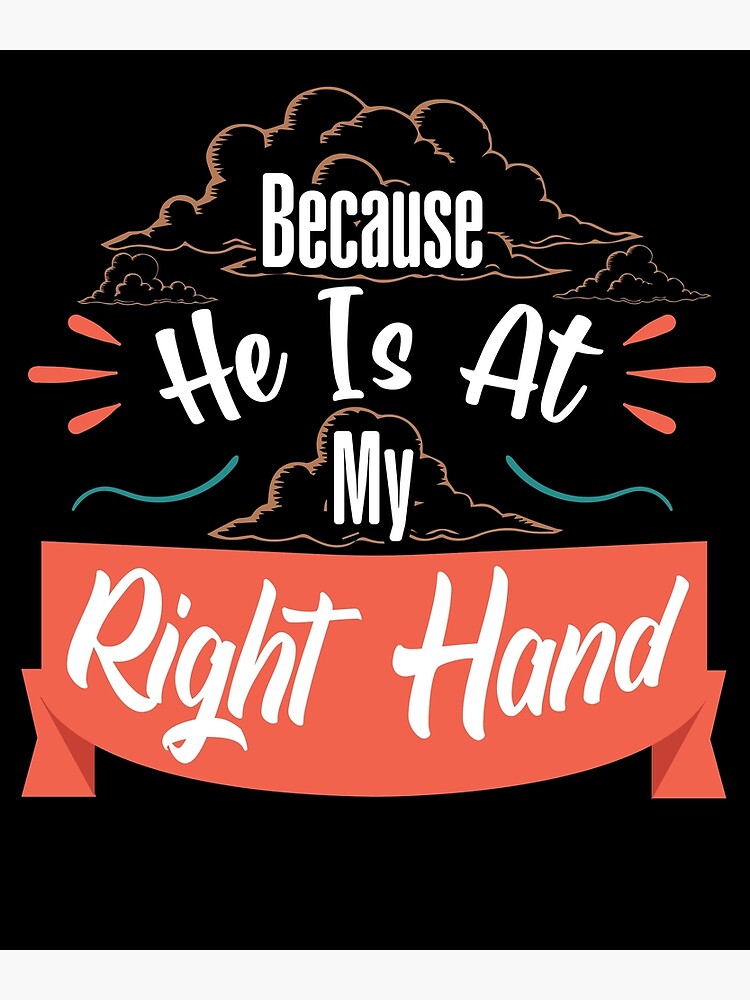 "Boho Because He Is At My Right Hand Motivational Christian" Poster for ...