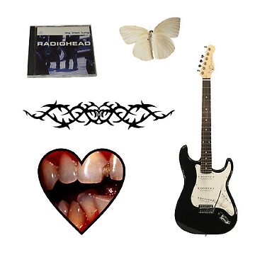 "grunge sticker pack" Sticker for Sale by saturnirl | Redbubble