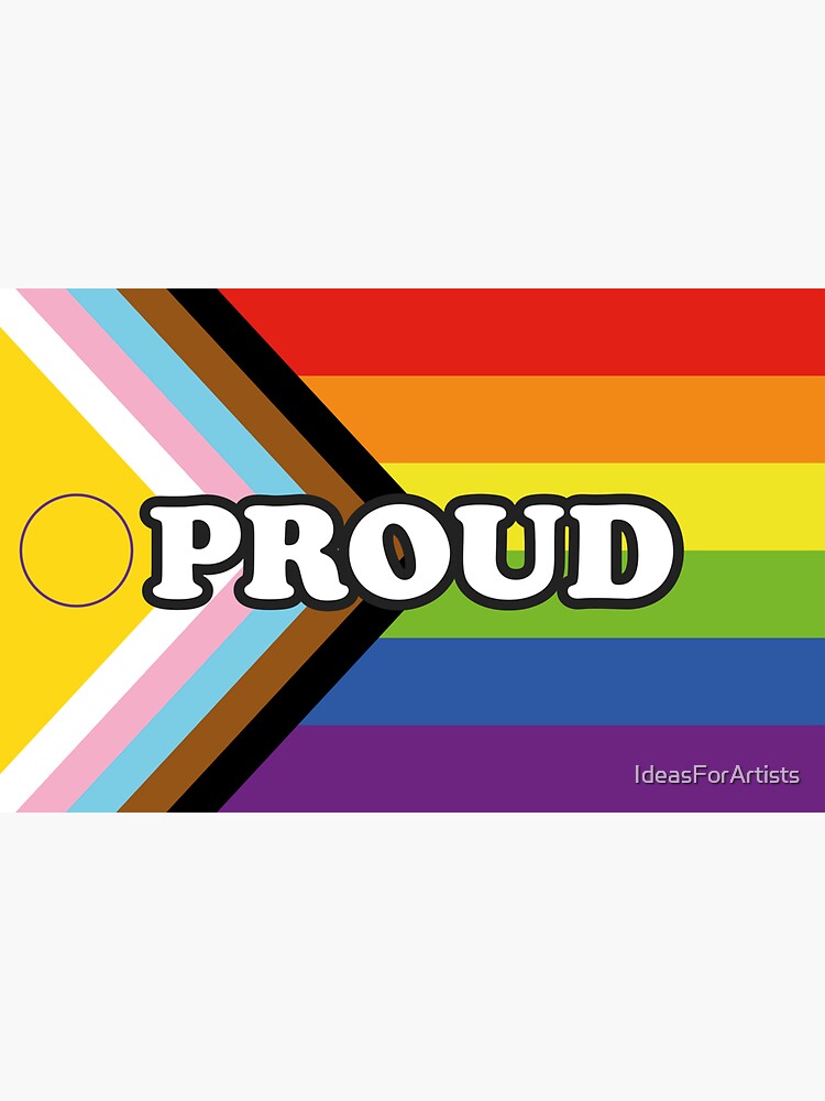 "Inclusive Pride Progress Flag PROUD" Sticker for Sale by ...