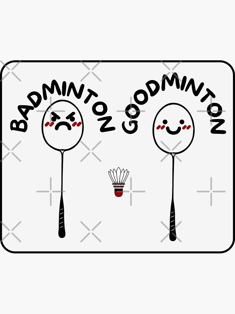"Badminton Goodminton" Sticker for Sale by weirdrelatives | Redbubble