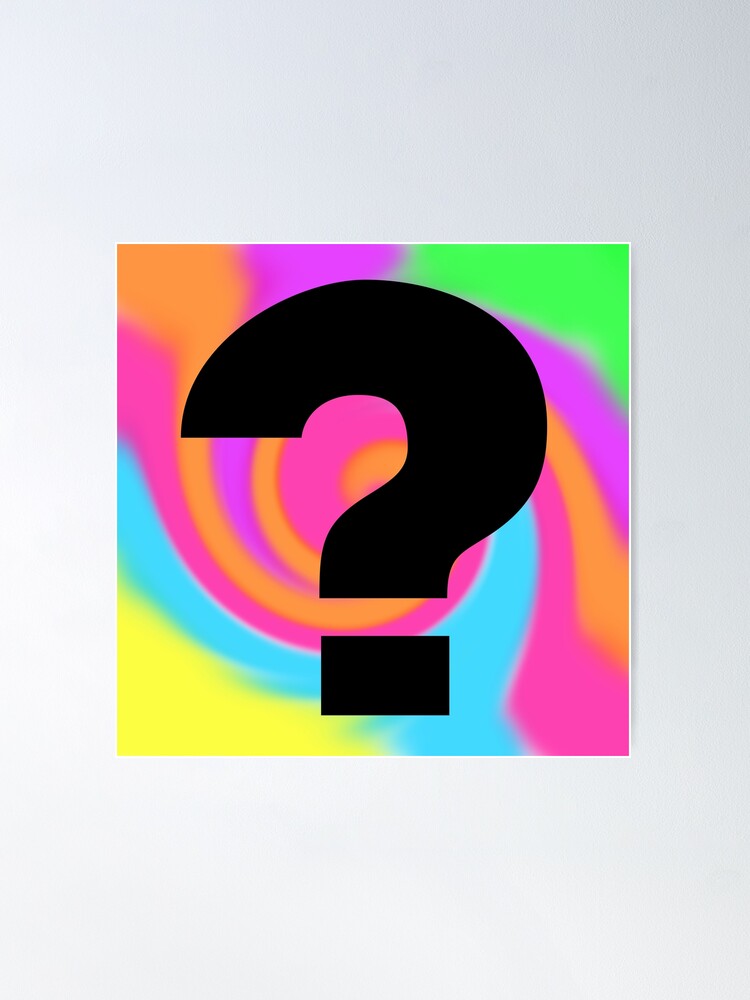 3d Rainbow Question Mark