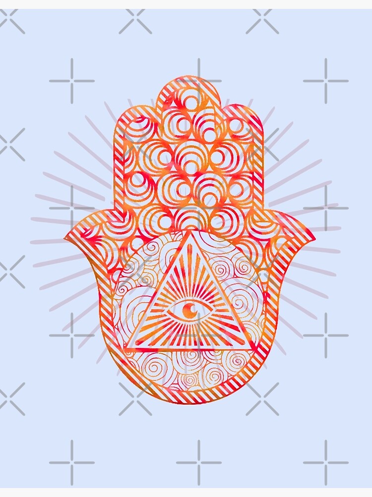 Poster « Signe de protection de la main de Hamza - symbole mystique ...