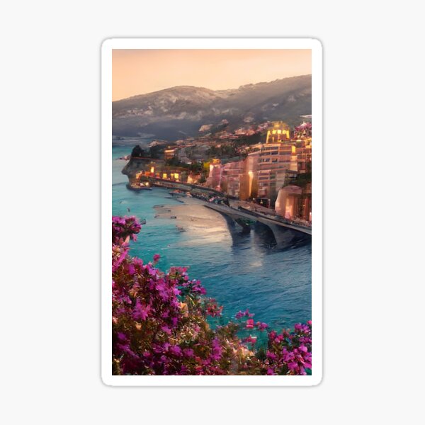 "The Beauty of Nice, France" Sticker by Visual-Fantasy | Redbubble