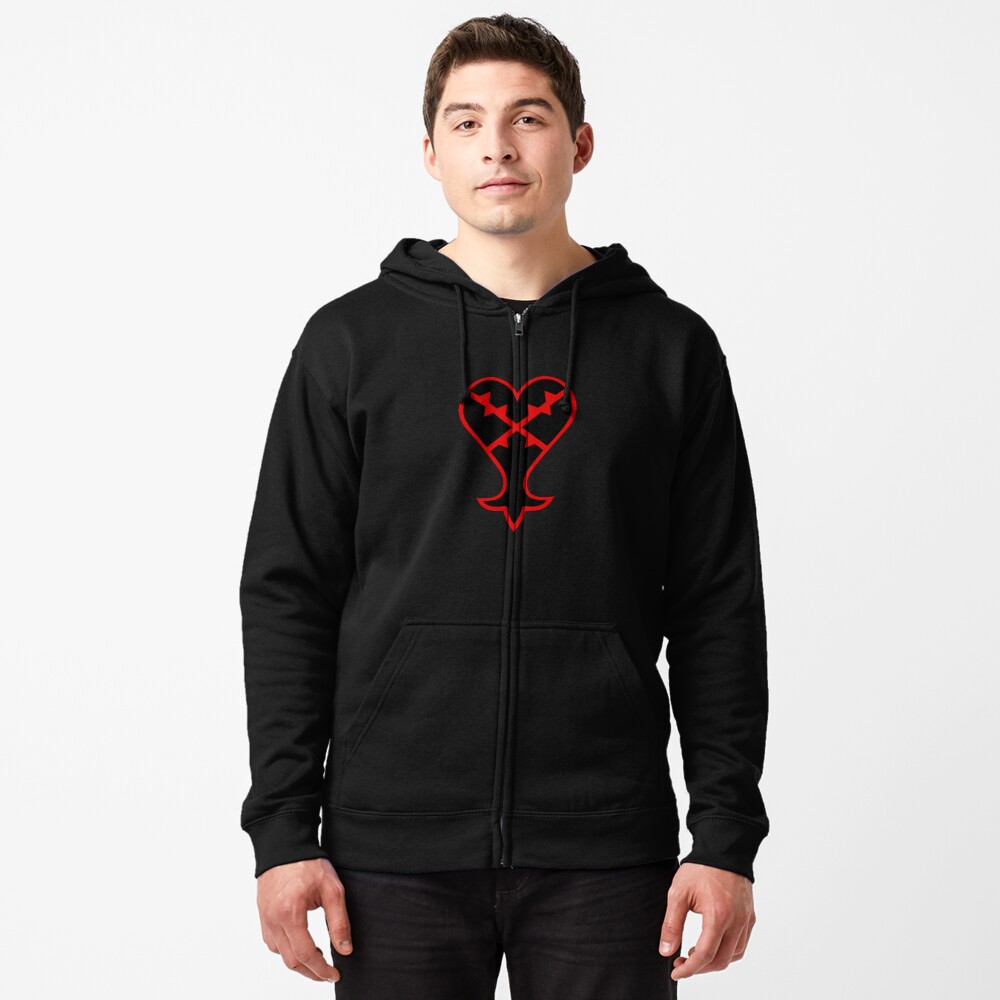 "Kingdom Hearts: Heartless Emblem" Zipped Hoodie for Sale by crimzind ...
