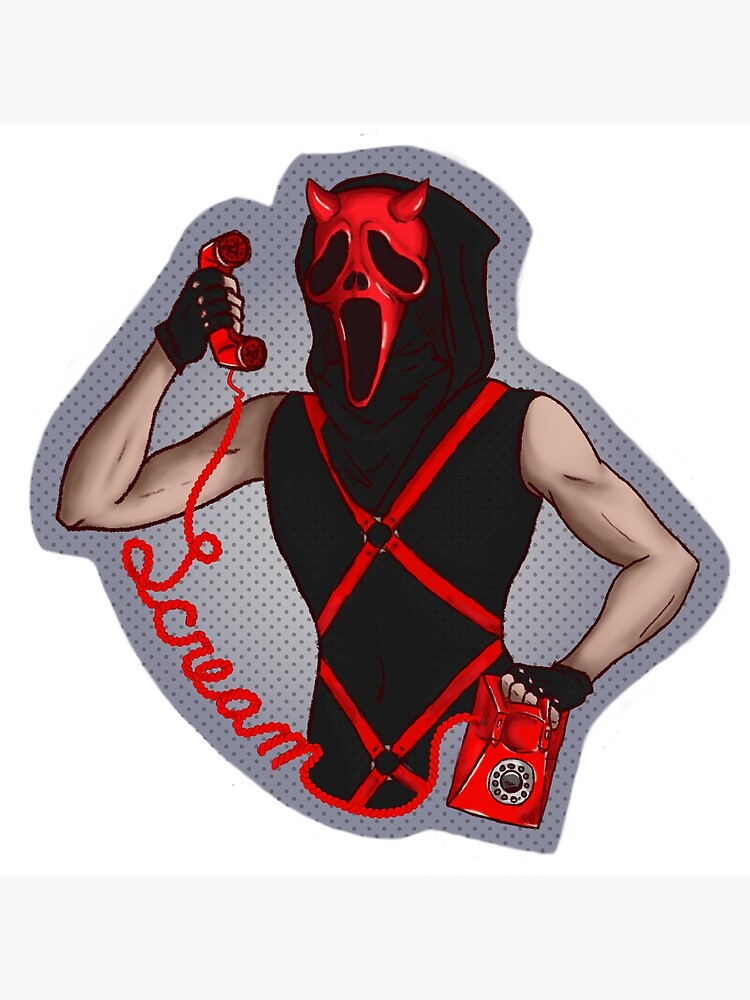 "Ghostface, Call Me" Poster for Sale by NekoBat666 | Redbubble