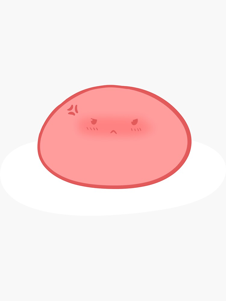 "Cute Blob Angry Sticker" Sticker for Sale by Y-F-G | Redbubble