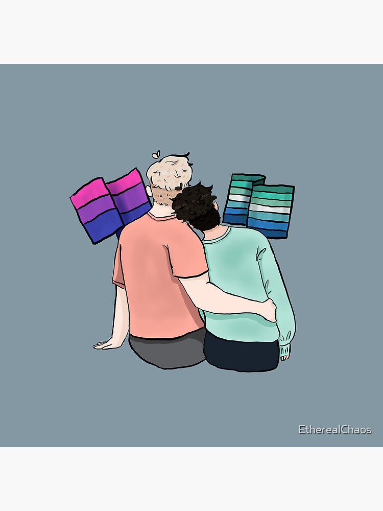 "Nick and Charlie Heartstopper Pride Flags" Photographic Print for Sale ...