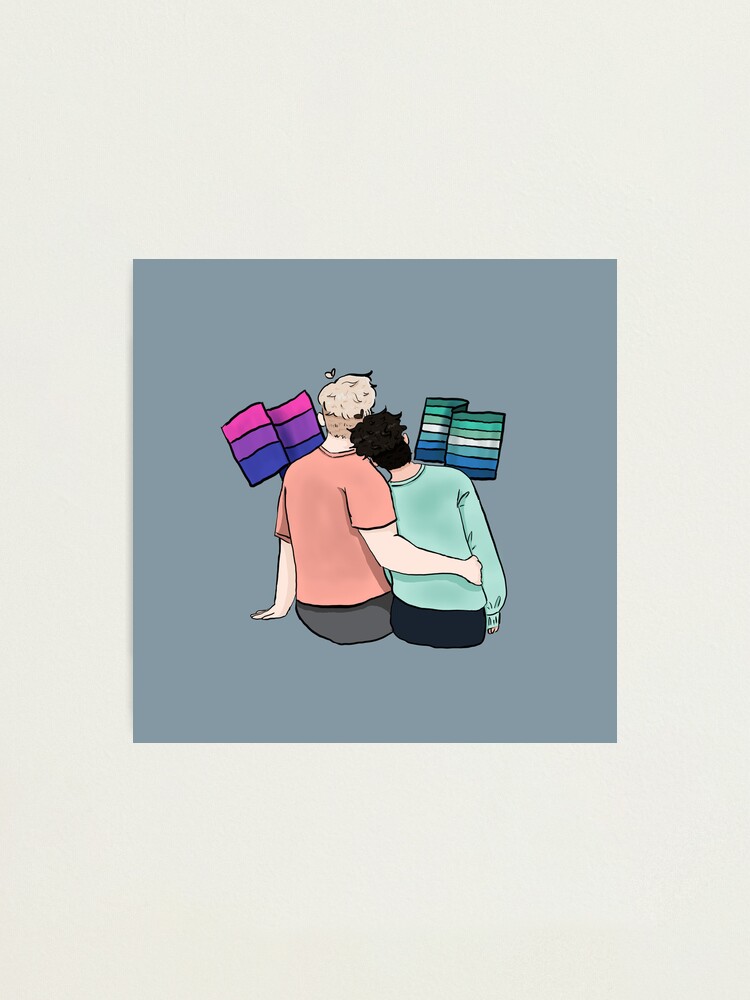 "Nick and Charlie Heartstopper Pride Flags" Photographic Print for Sale ...
