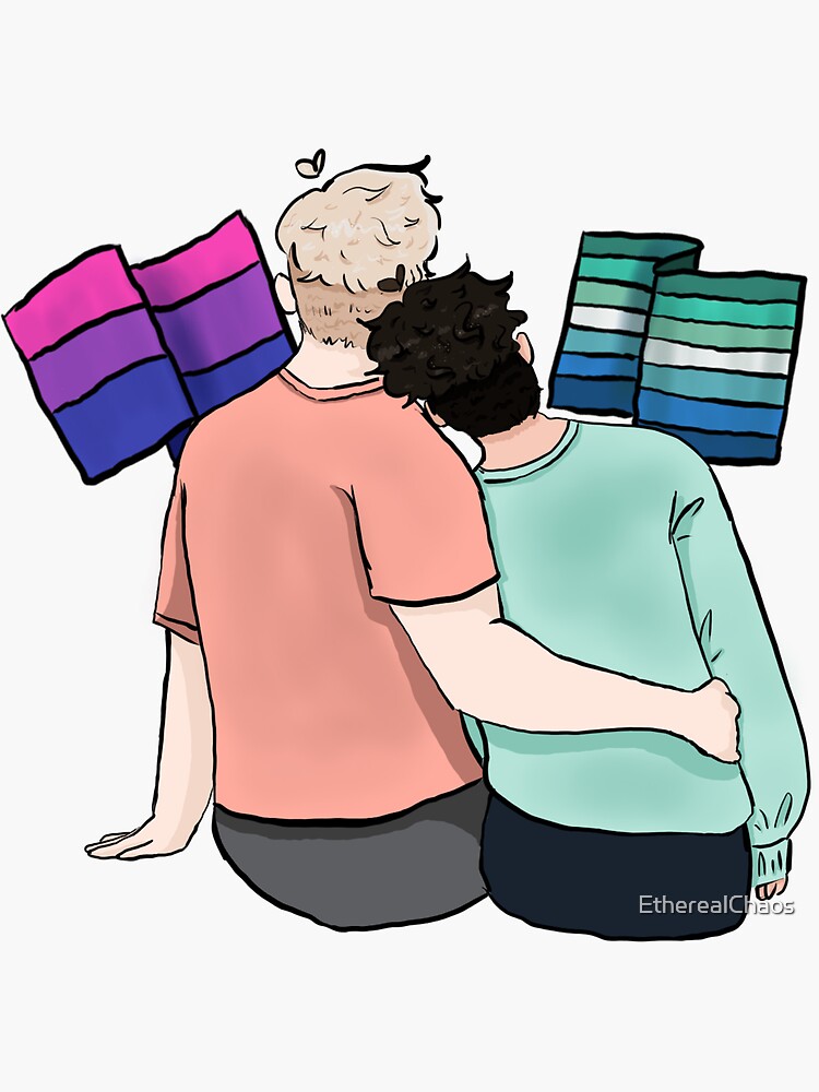 "Nick and Charlie Heartstopper Pride Flags" Sticker for Sale by ...