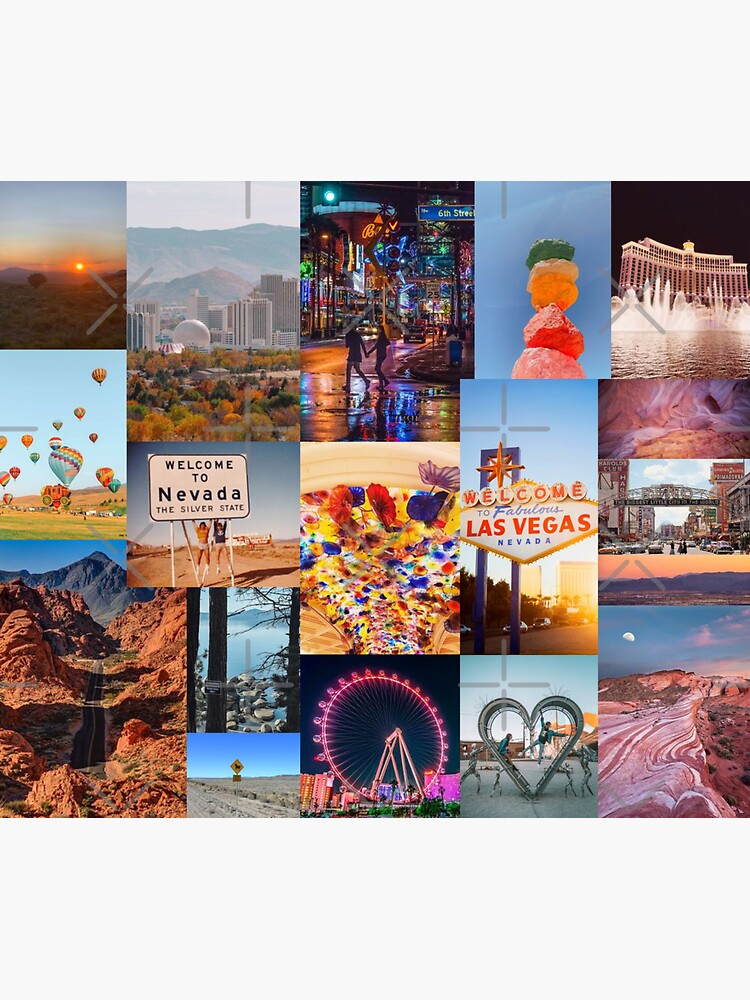 "nevada aesthetic collage" Sticker for Sale by morgananjos | Redbubble
