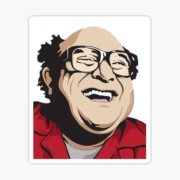 "Danny Devito v2" Sticker by RAMHoodies | Redbubble