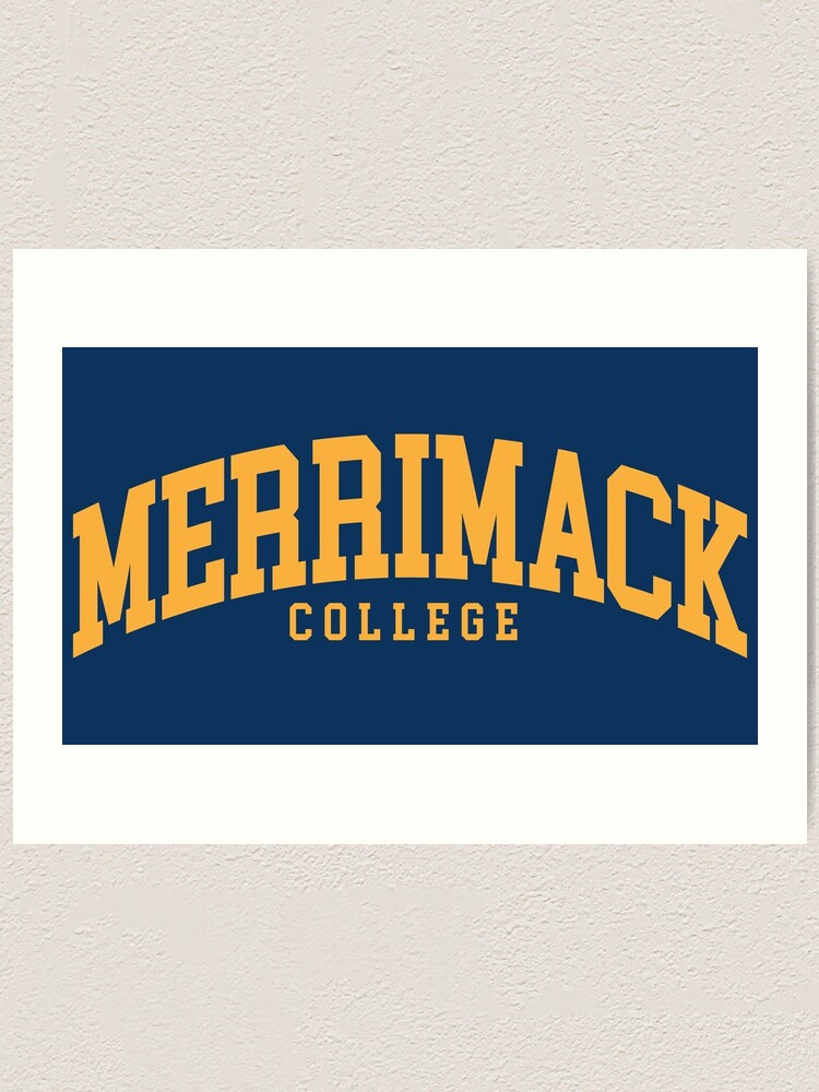 "merrimack - college font curved" Art Print for Sale by scollegestuff ...