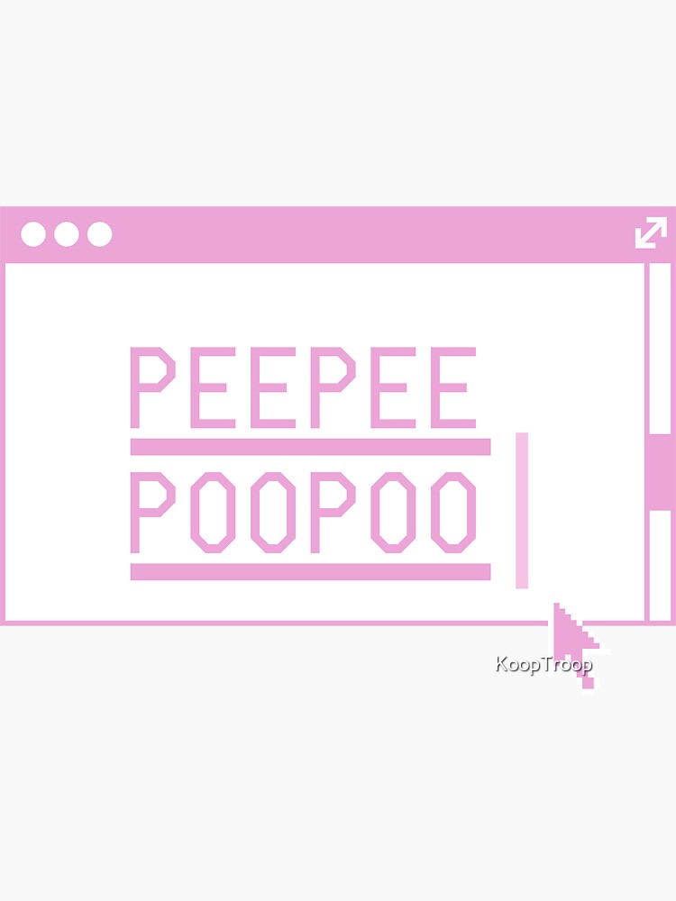 "Peepeepoopoo coding error message " Sticker for Sale by KoopTroop ...