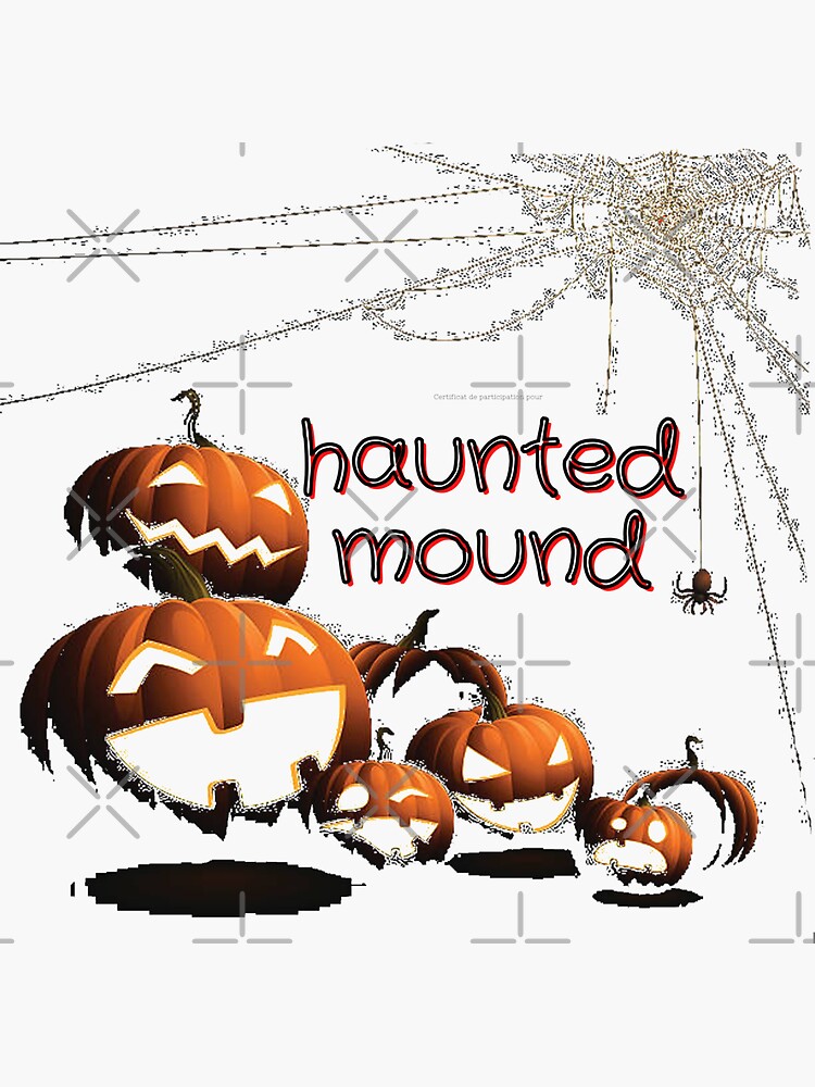 "Haunted Mound" Sticker for Sale by nabilolsky | Redbubble