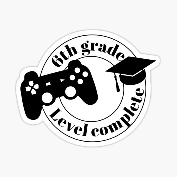 "6th grade level complete" Sticker for Sale by Bouchra-Shop93 | Redbubble