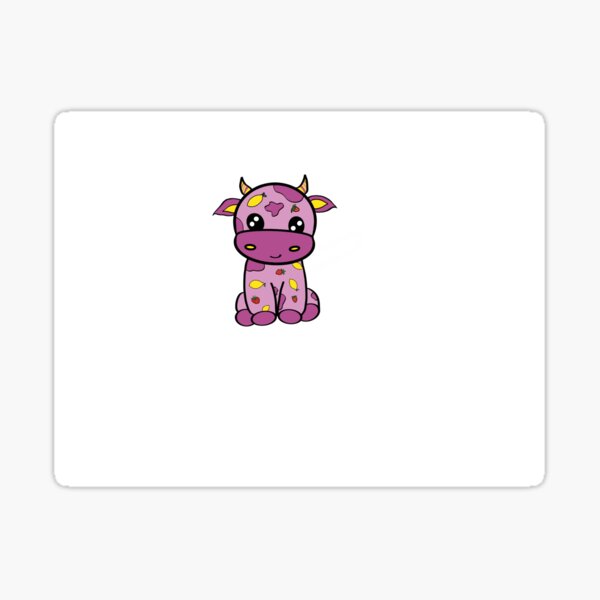 "Strawberry lemonade cow" Sticker for Sale by Kayarainnnn | Redbubble