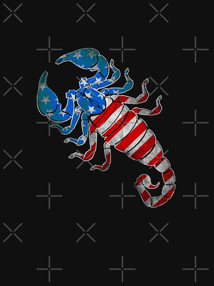 "Scorpion scorpio zodiac USA american flag" T-shirt by niftee ...
