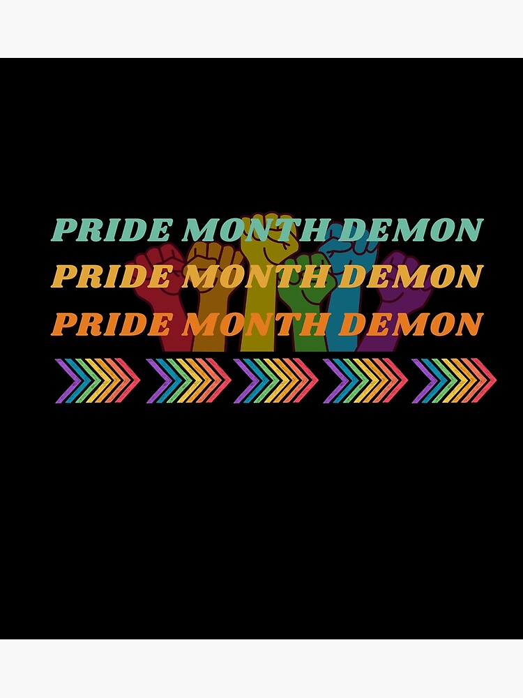 "pride month demon " Poster for Sale by Dsgraphic | Redbubble