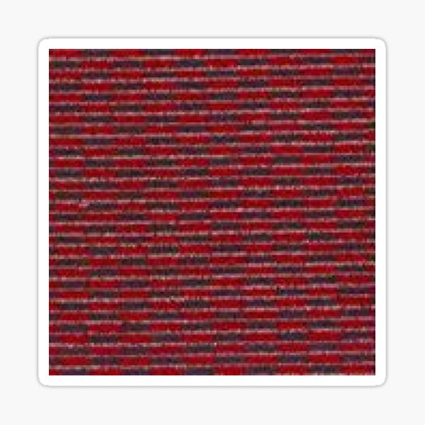 "New bus trim - London Transport moquette seat pattern " Sticker by ...